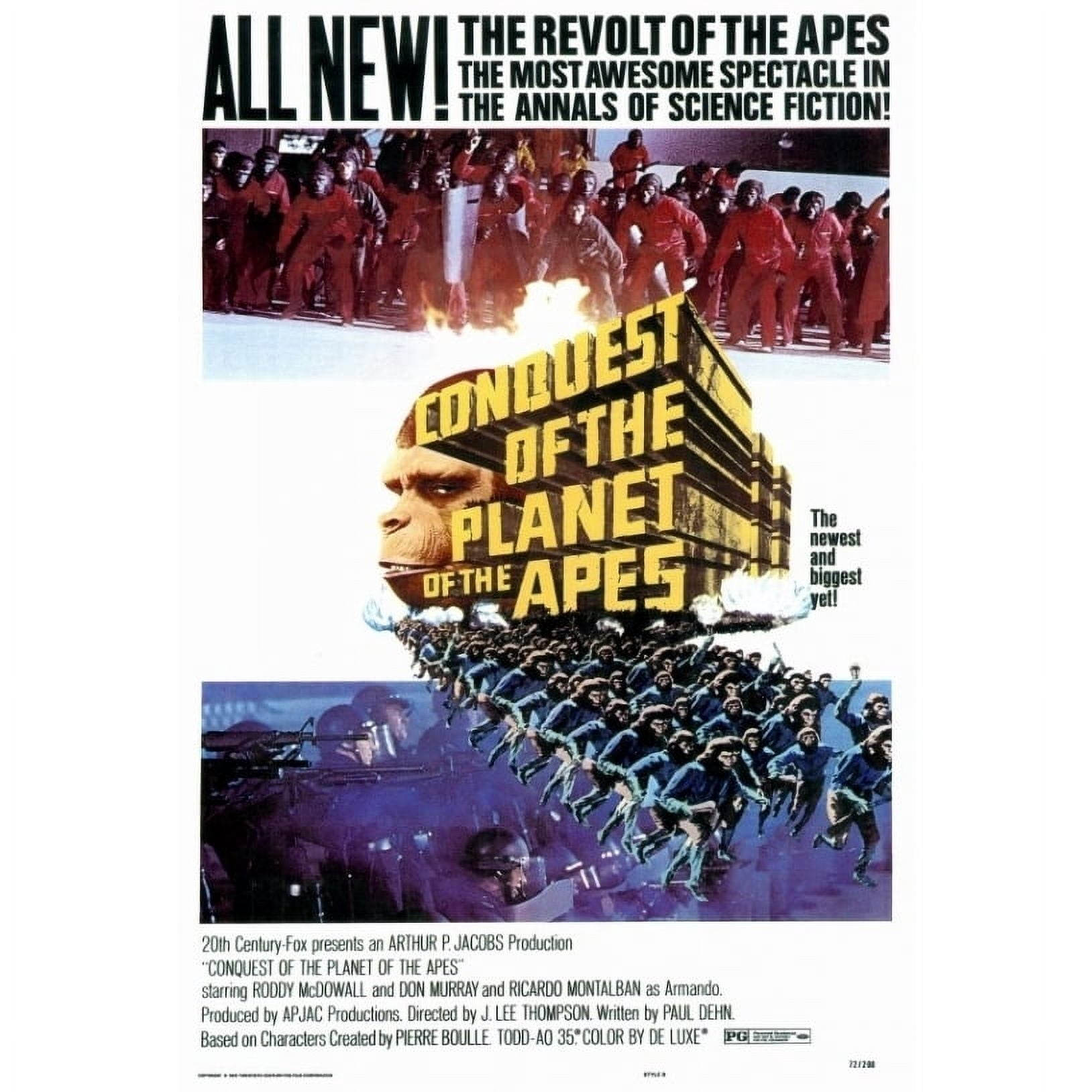 Conquest of the Planet of the Apes Movie Poster Print (27 x 40) - Item ...