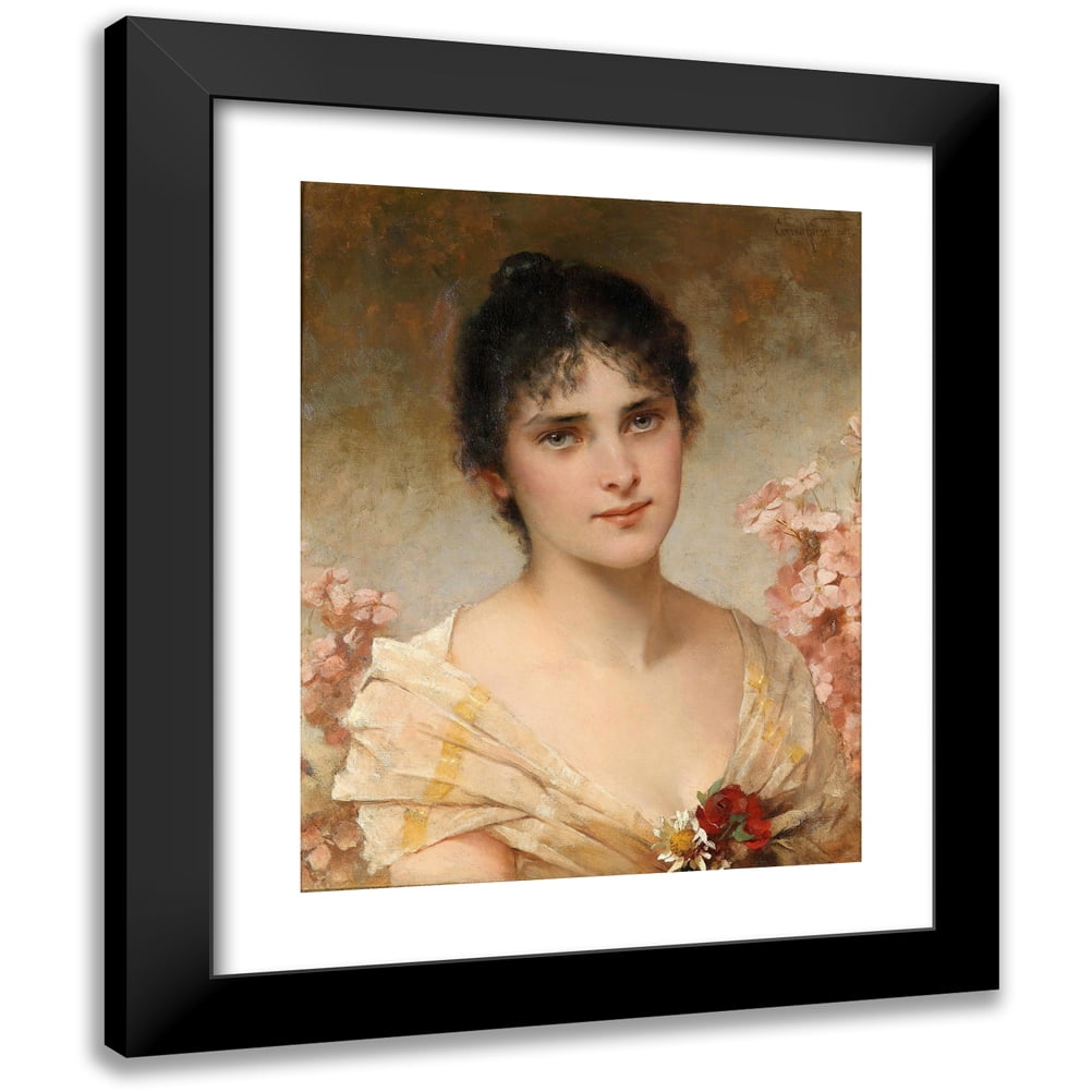 Conrad Kiesel 19x24 Black Modern Framed Museum Art Print Titled - Girl ...