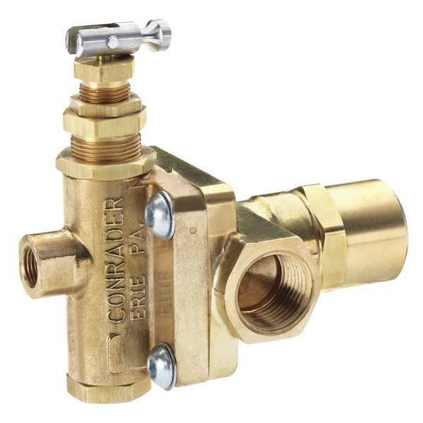 Conrader Unloader Pilot Valve, 1/4 in Inlet,Brass BLG 115-130 - Walmart.com