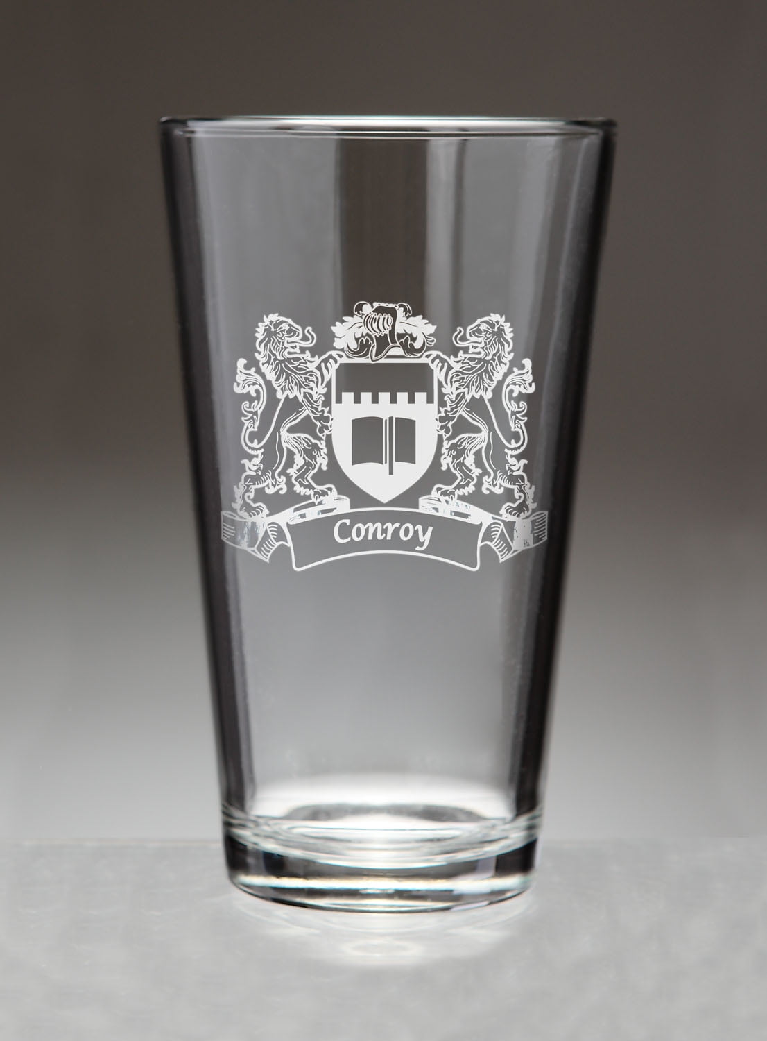 Conroy Irish Coat of Arms Lions Pint Glasses (Sand Etched) - Walmart.com