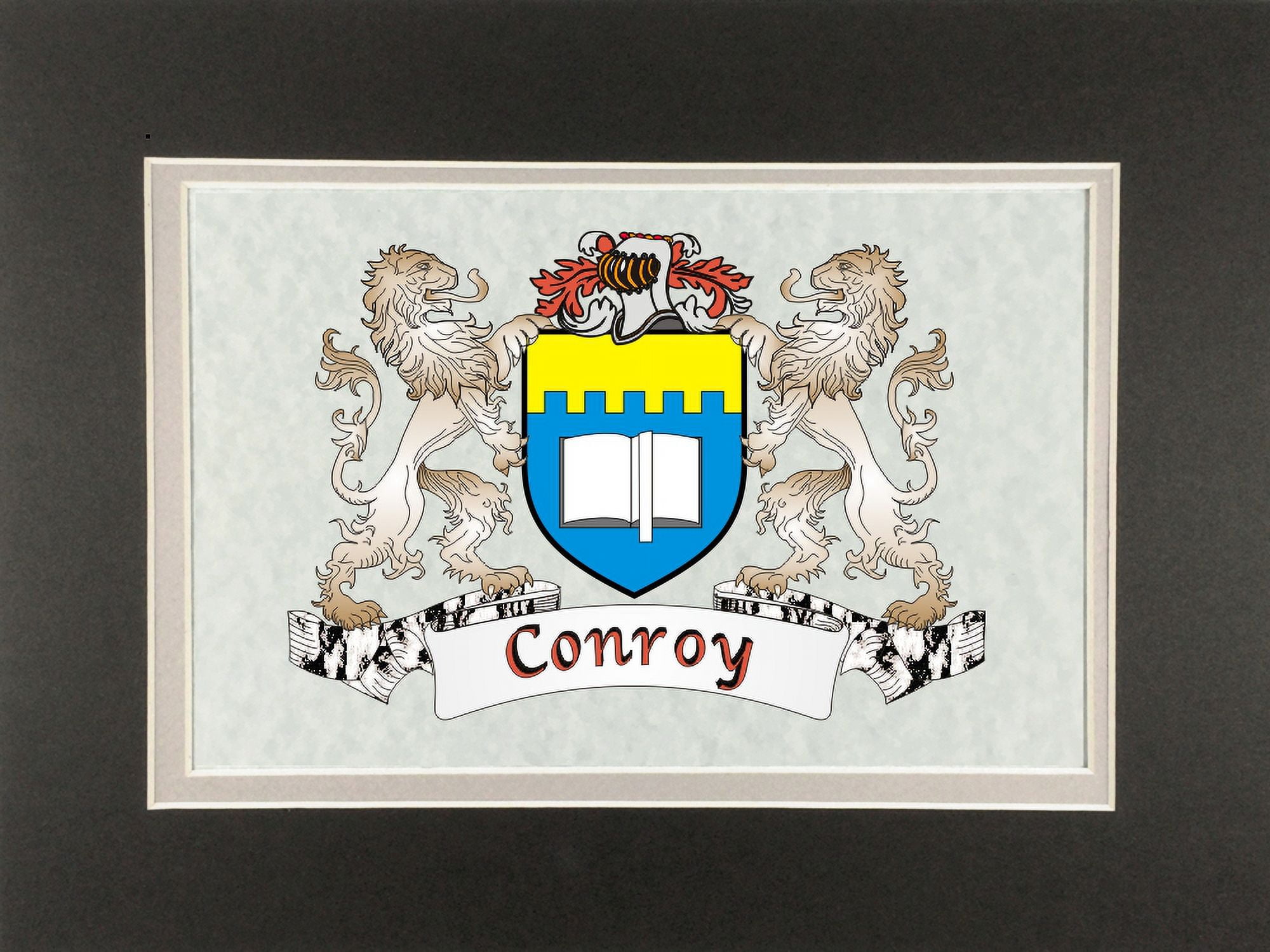 Conroy Irish Coat of Arms Print - Frameable 9" x 12" - Walmart.com