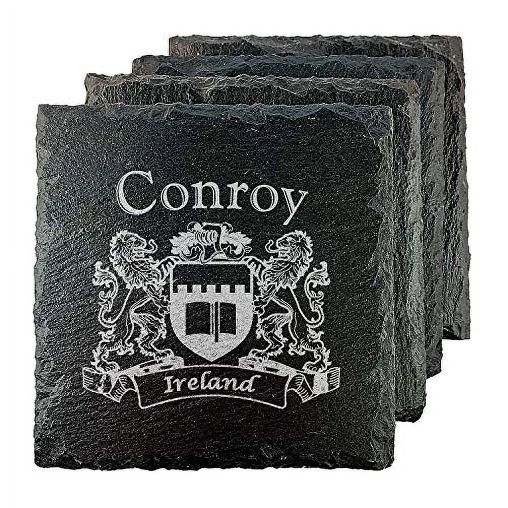 Conroy Irish Coat of Arms Slate Coasters - Set of 4 - Walmart.com