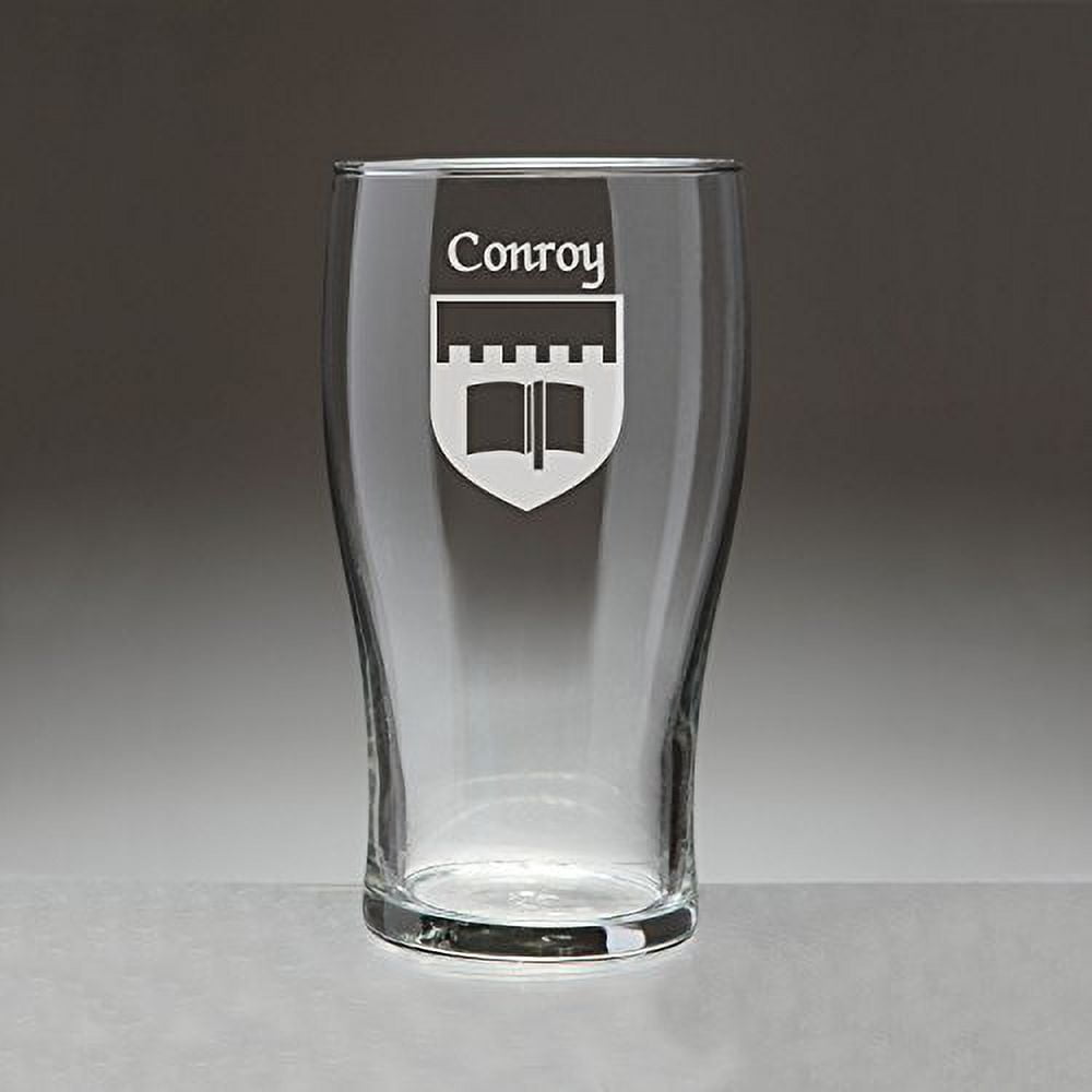 Conroy Irish Coat of Arms Tavern Glasses - Set of 4 (Sand Etched ...