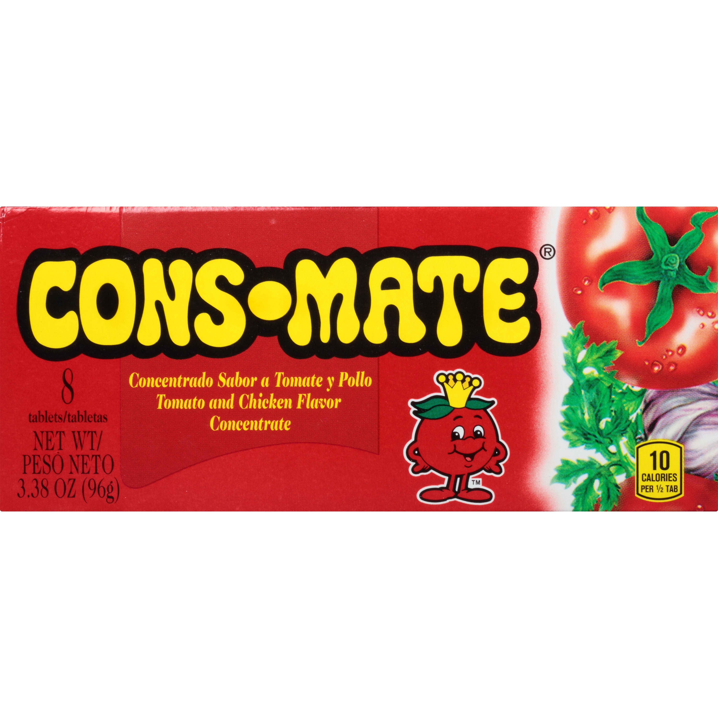 Cons-Mate Tomato and Chicken Flavor Concentrate Tablets, 8 Count Box ...