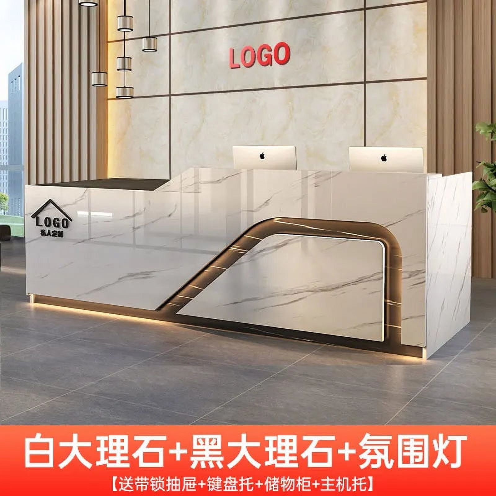 Consable Modern Reception Desk Computer European Information Cashier ...