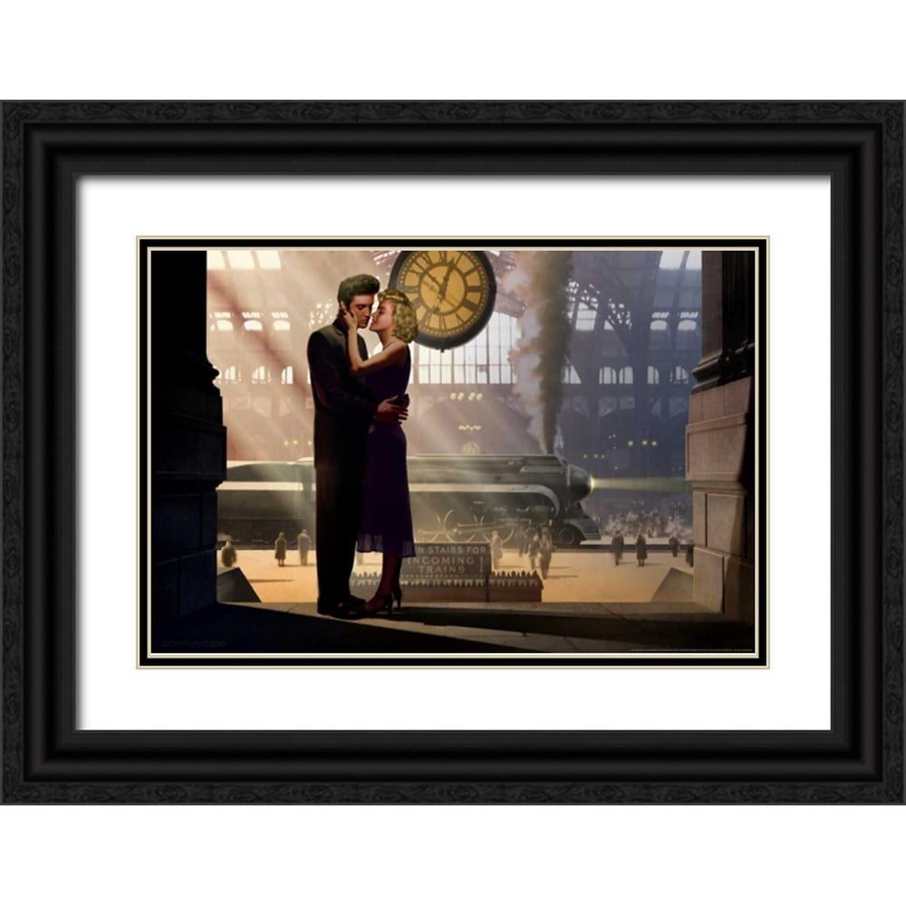 Consani, Chris 14x11 Black Ornate Wood Framed with Double Matting ...