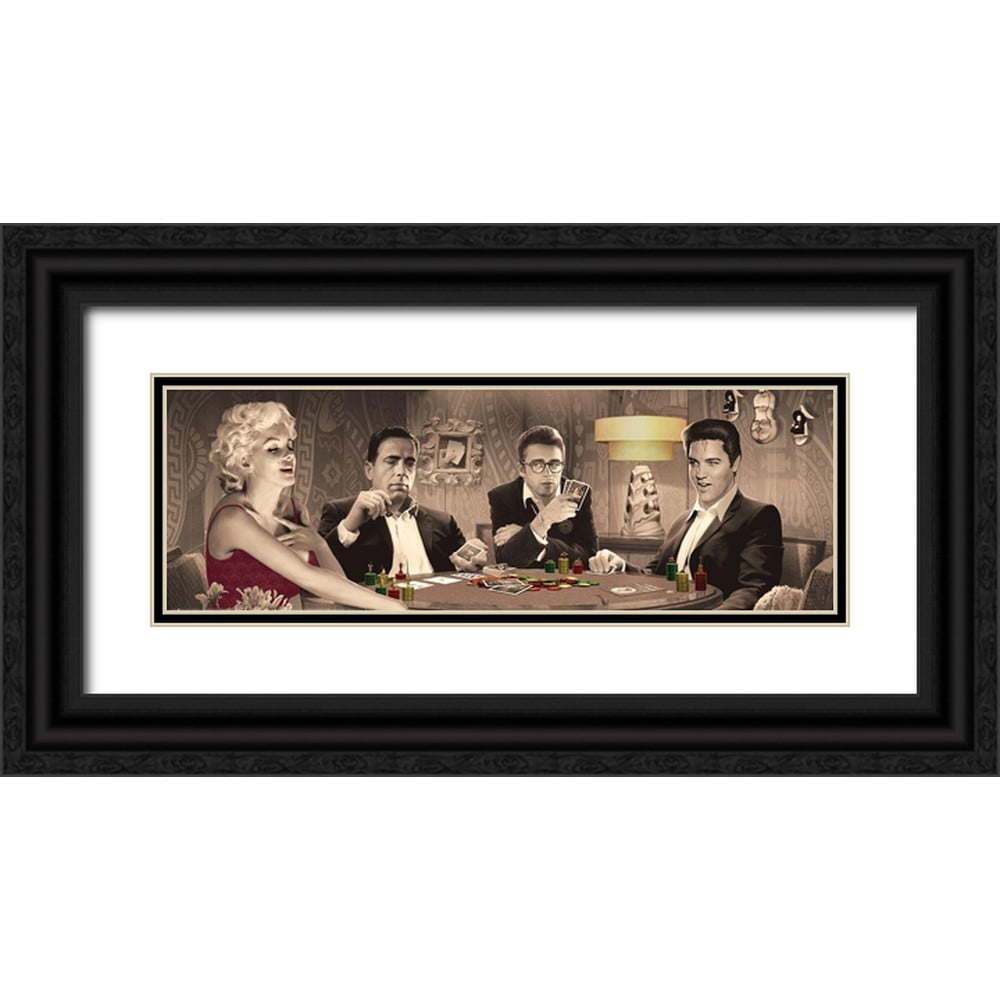 Consani, Chris 18x9 Black Ornate Wood Framed with Double Matting Museum ...