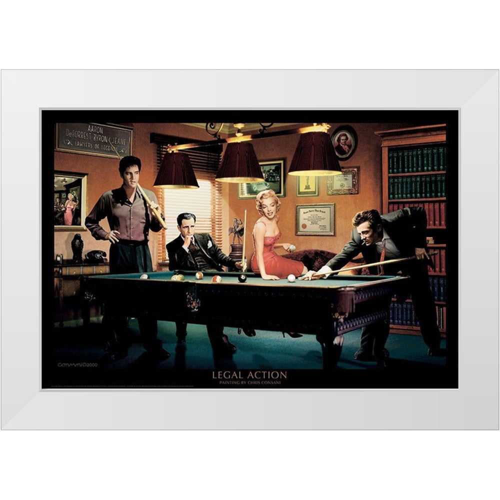 Consani, Chris 24x17 White Modern Wood Framed Museum Art Print Titled - Legal Action - Walmart.com