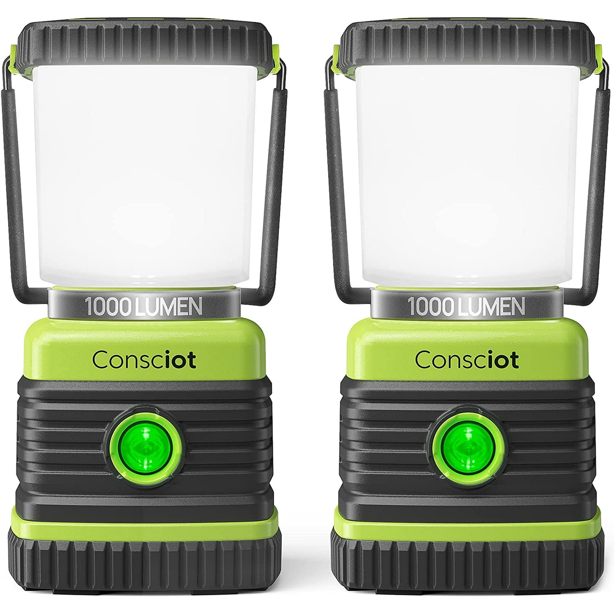Consciot LED Camping Lantern, 1000LM, D Battery, 4 Modes, Dimmable ...