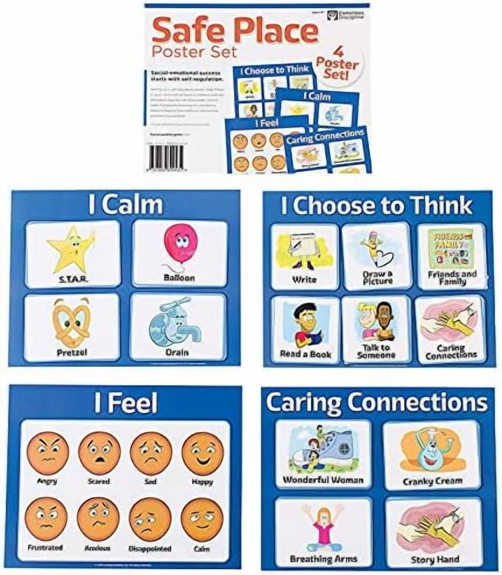 Conscious Discipline Safe Place Poster Set - Walmart.com