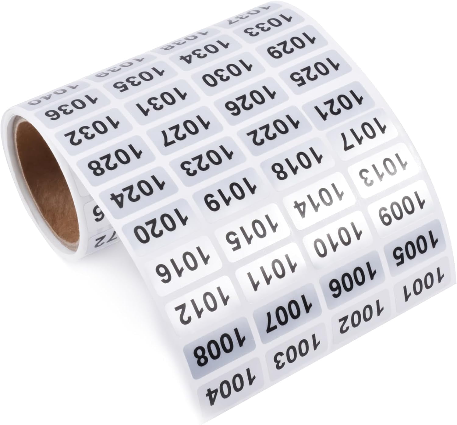 1001-2000 Consecutive Number Inventory Stickers Self Adhesive ...
