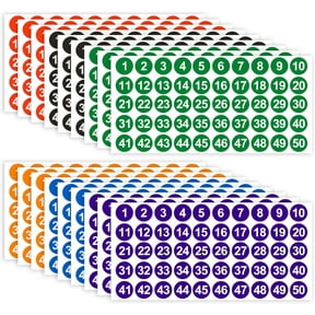 Number Stickers 1 10