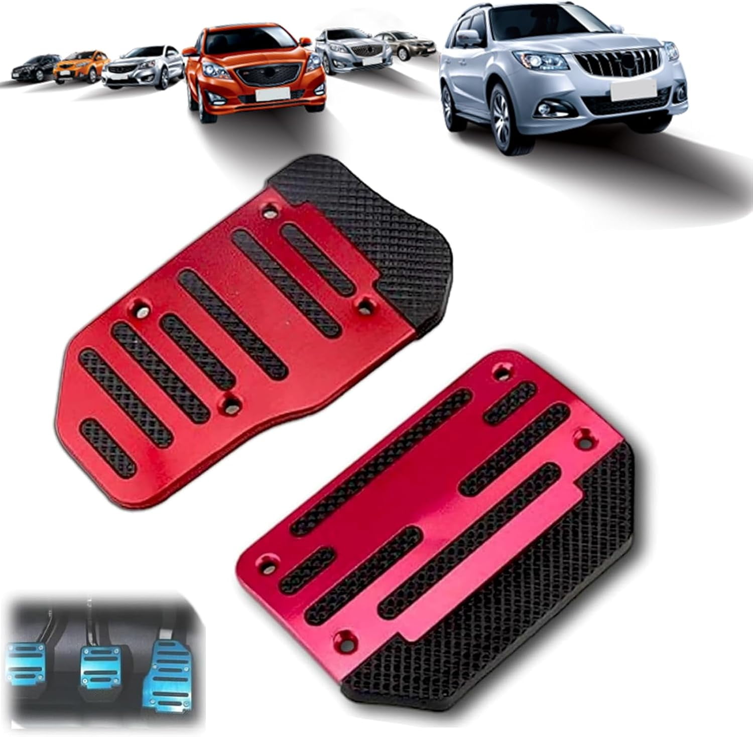 Consentbil Car Anti-Skid Foot Pedal, Car Non-Slip Aluminum Alloy Pedal ...