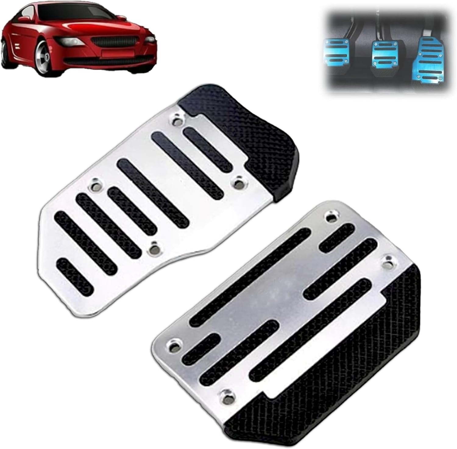 Consentbil Car Anti-Skid Foot Pedal, Car Non-Slip Aluminum Alloy Pedal ...