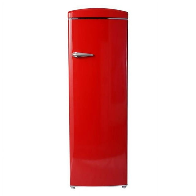 Conserv 24 in. 11 cu. ft. Classic Retro Single Door Refrigerator in Red ...