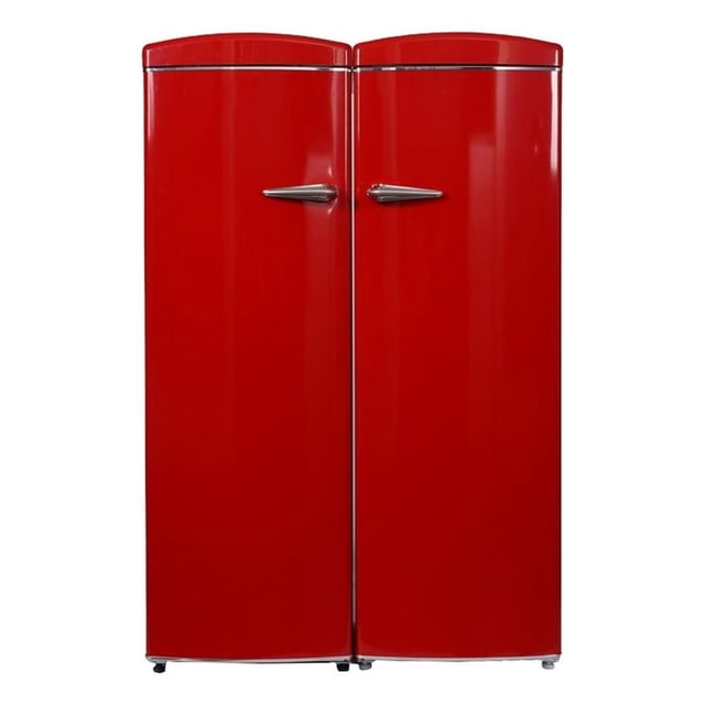 Conserv Appliances Retro Refrigerator, Red - Walmart Business Supplies
