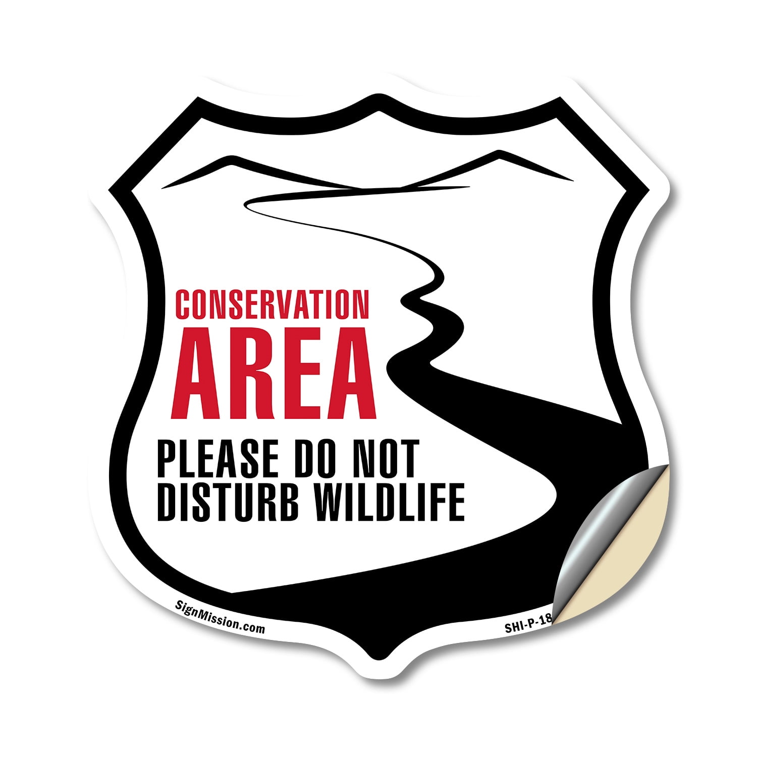 Conservation Area Do Not Disturb Wildlife (2 Pack) 18 inch X 18 inch ...