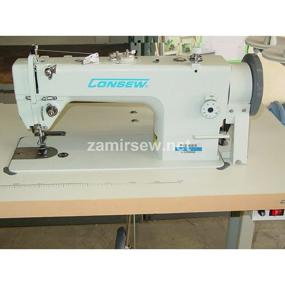 Consew P1206RB Needle Feed Industrial Sewing Machine with Table for ...