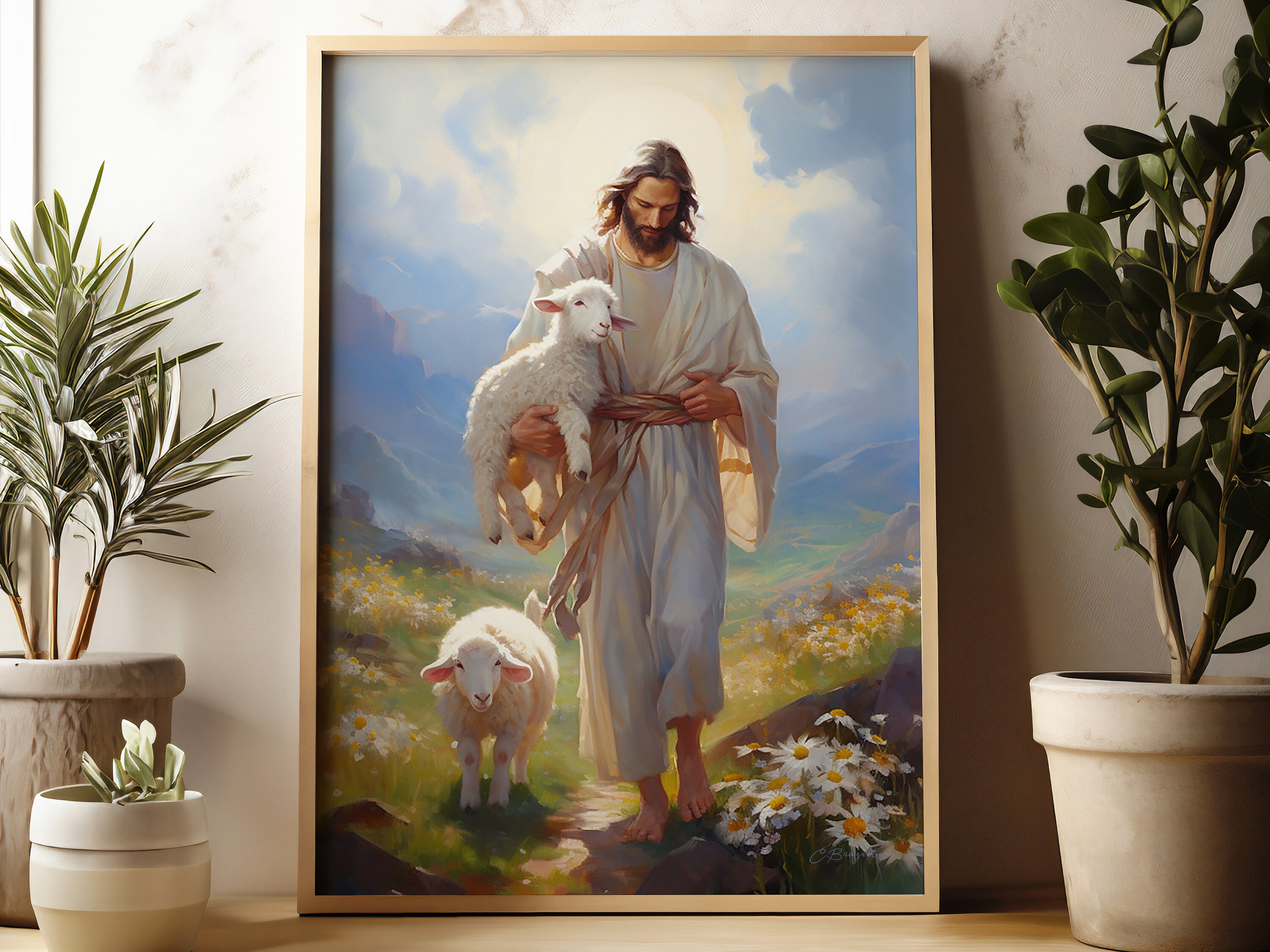 Consider The Lilies | Christian Art | Bible Art | Jesus Art | | Floral ...