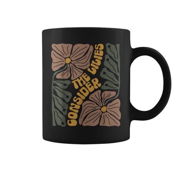 Consider The Lilies Boho Floral Christian Religious Bible Coffee Mugs ...