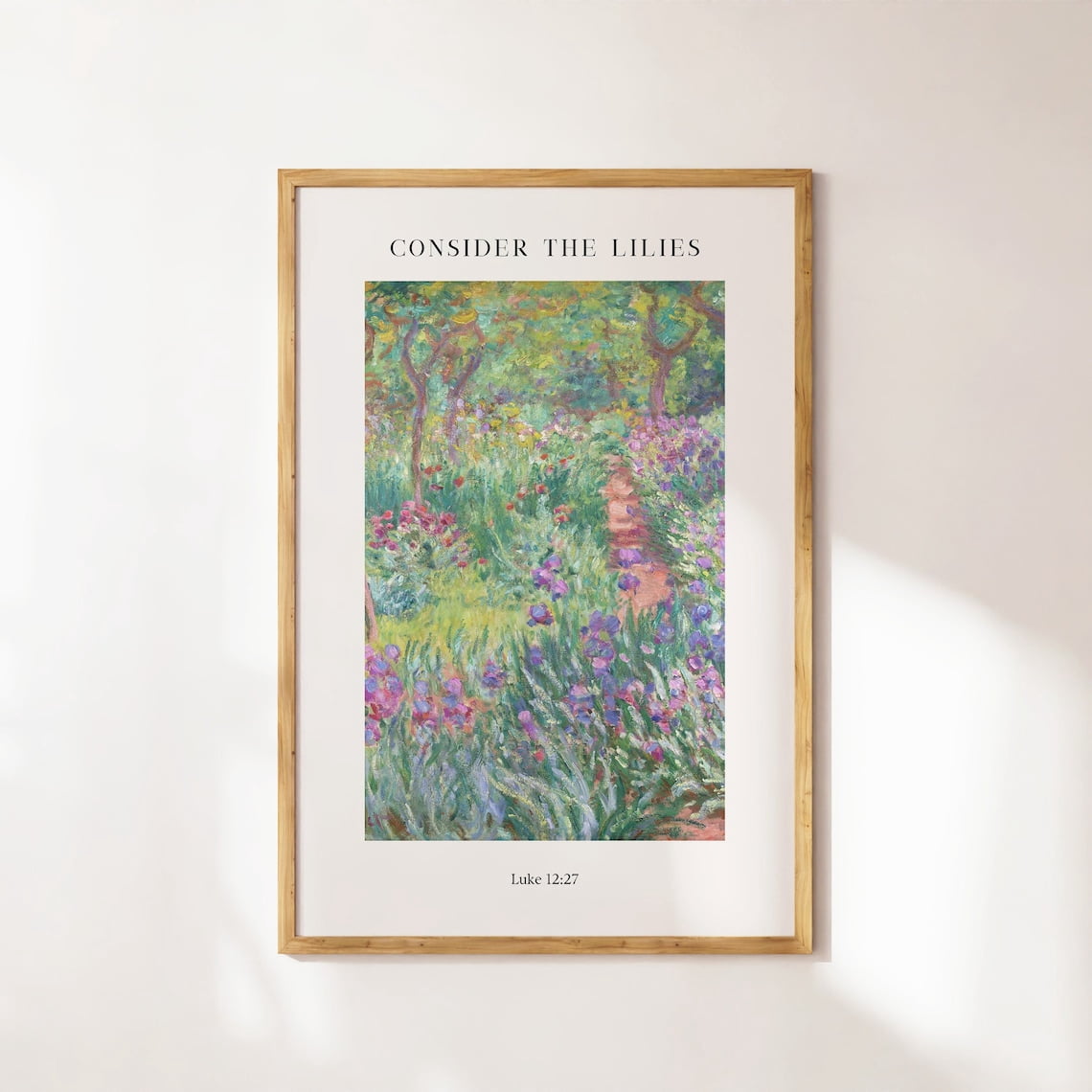 Consider The Lilies Print, Christian Wall Art, Unframed Paper Poster ...
