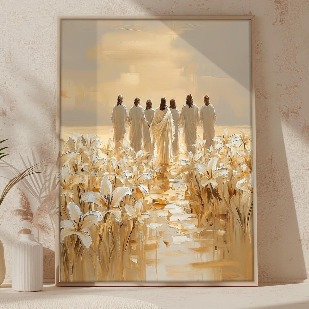 Consider The Lilies Wall Art Print Jesus Art Christian Poster Bible ...