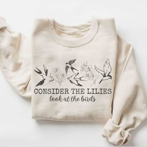 Consider The Wildflowers, Christian T-Shirt, Religious Shirt, Faith ...