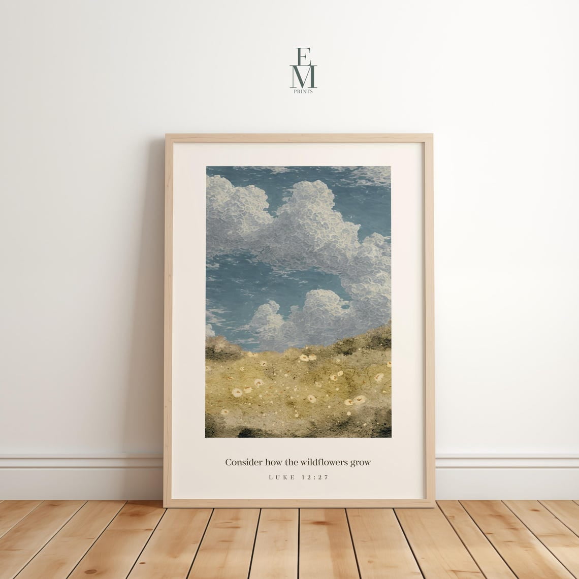 Consider The Wildflowers, Luke 12:27, Christian Artwork, Wildflower ...
