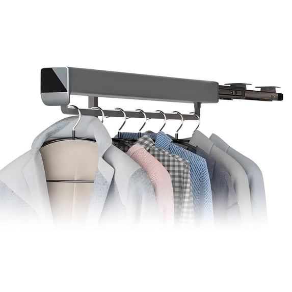 Consistent Extendable Clothing Holder In Gray Featuring Rust Resistant ...