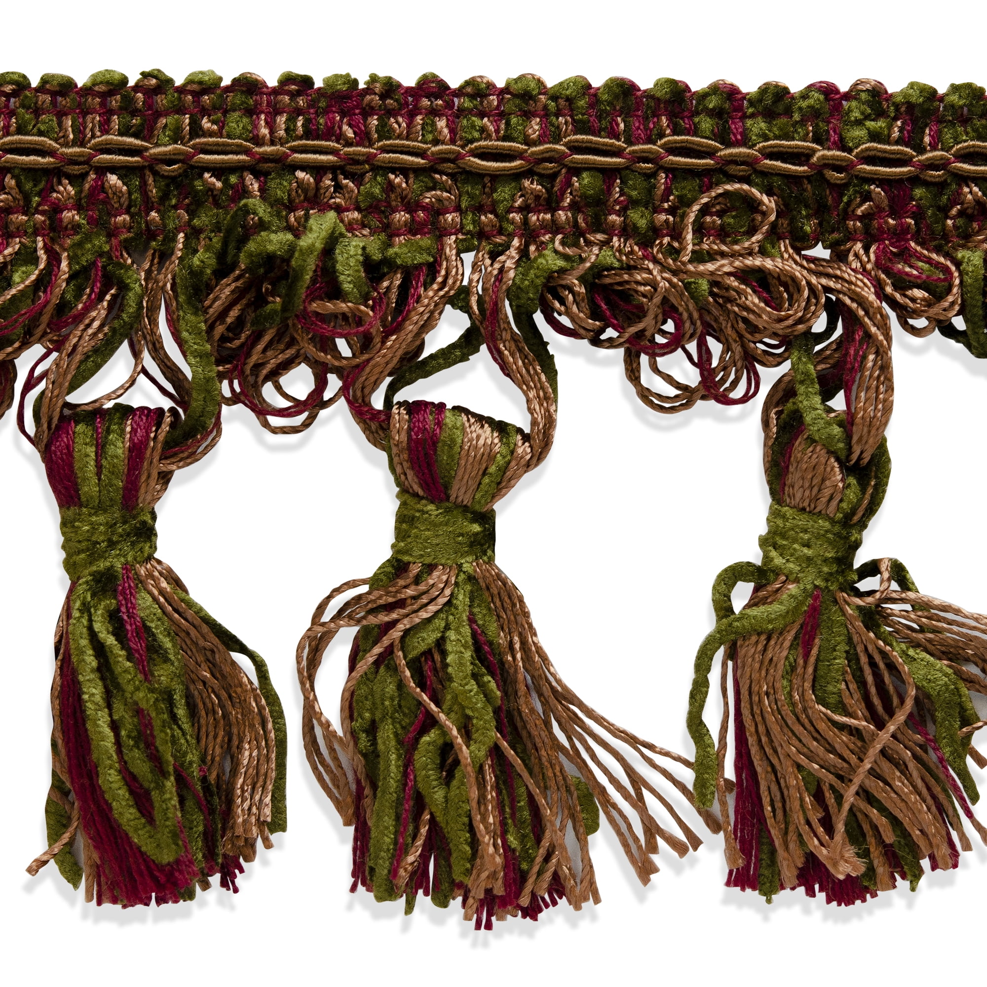 Conso Multicolored Tassel Fringe Trim by the yard (Sold by the Yard ...