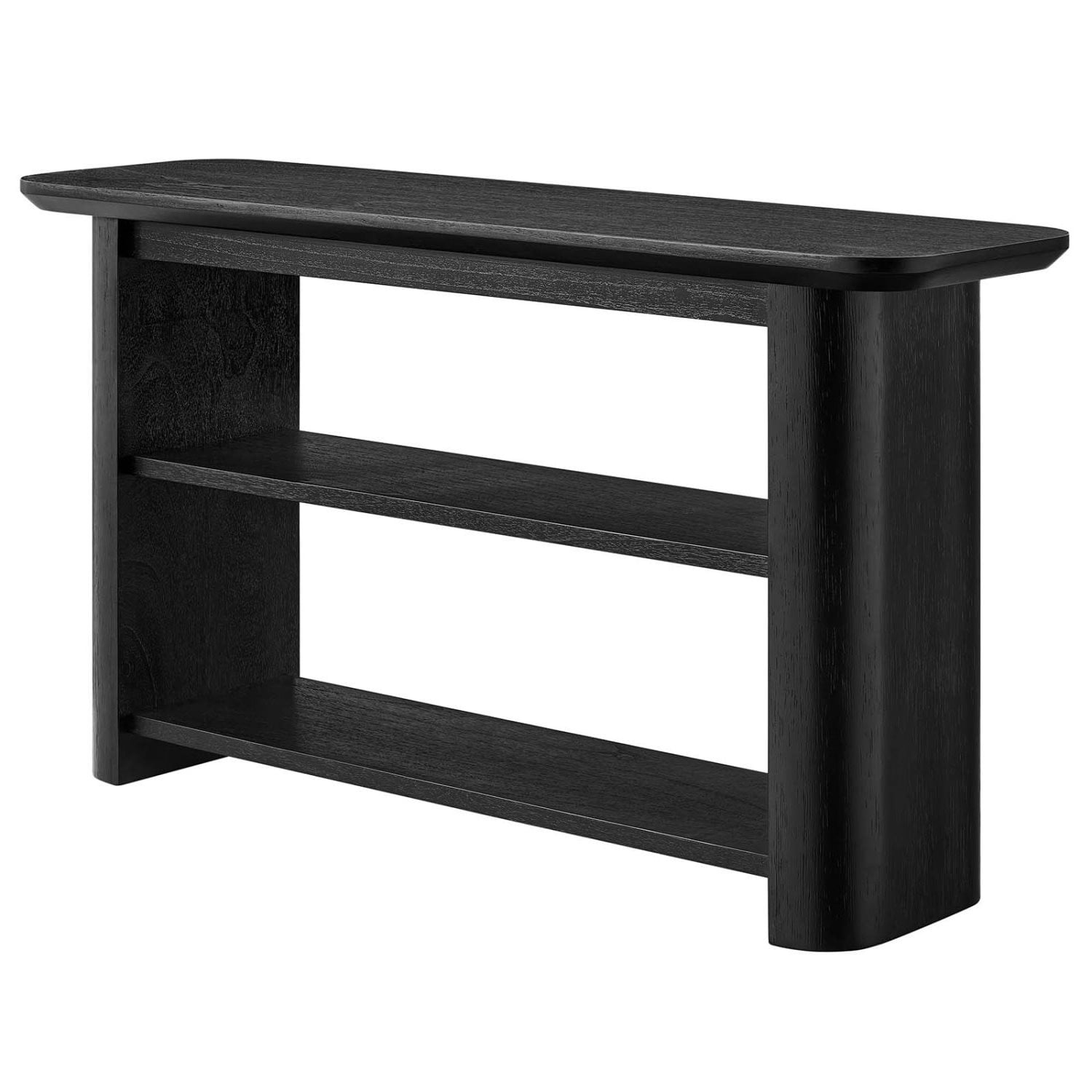 Console Entry Table, Black, Wood, Living Room Lounge Cafe Lobby ...