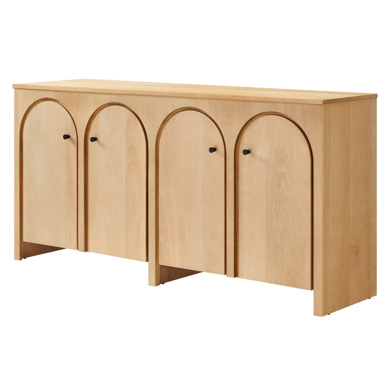Console Entry Table Sideboard, Brown Oak, Wood, Living Kitchen Cafe ...