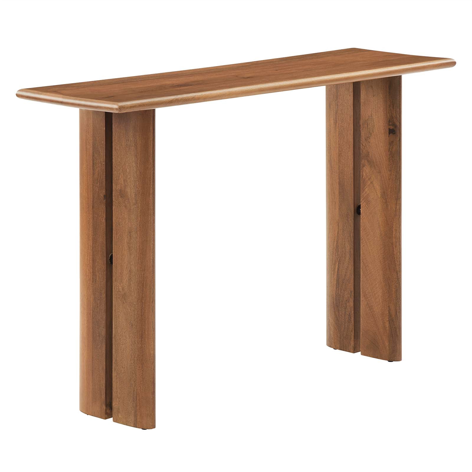 Console Entry Table, Walnut, Wood, Living Kitchen Cafe Bistro ...