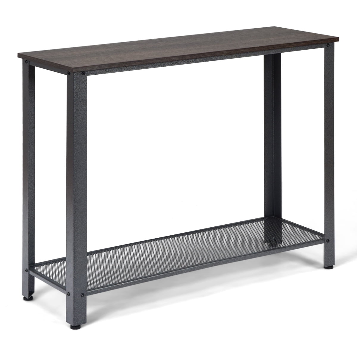 Small Hallway Entry Side Table with Storage Shelves for Doorway ...