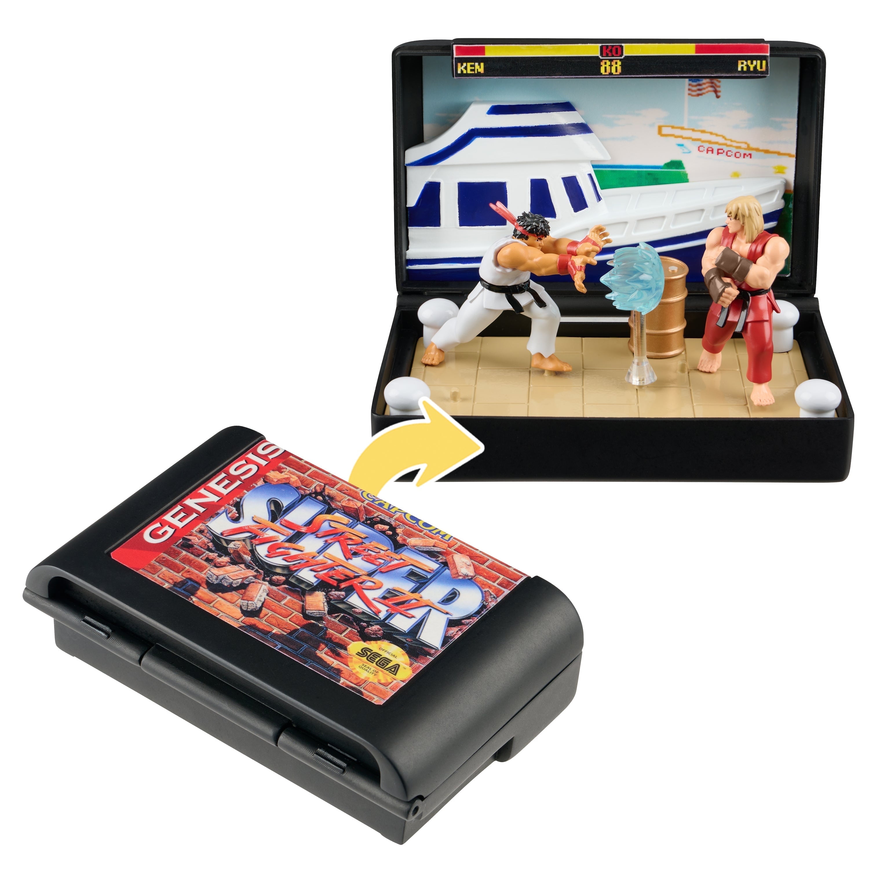 Console Heroes: Street Fighter II Diorama – Ryu & Ken – Dock Stage ...