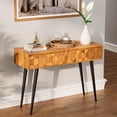 Console Modern Mid-Century 2 Drawers, Unique Geometric Design Sofa ...