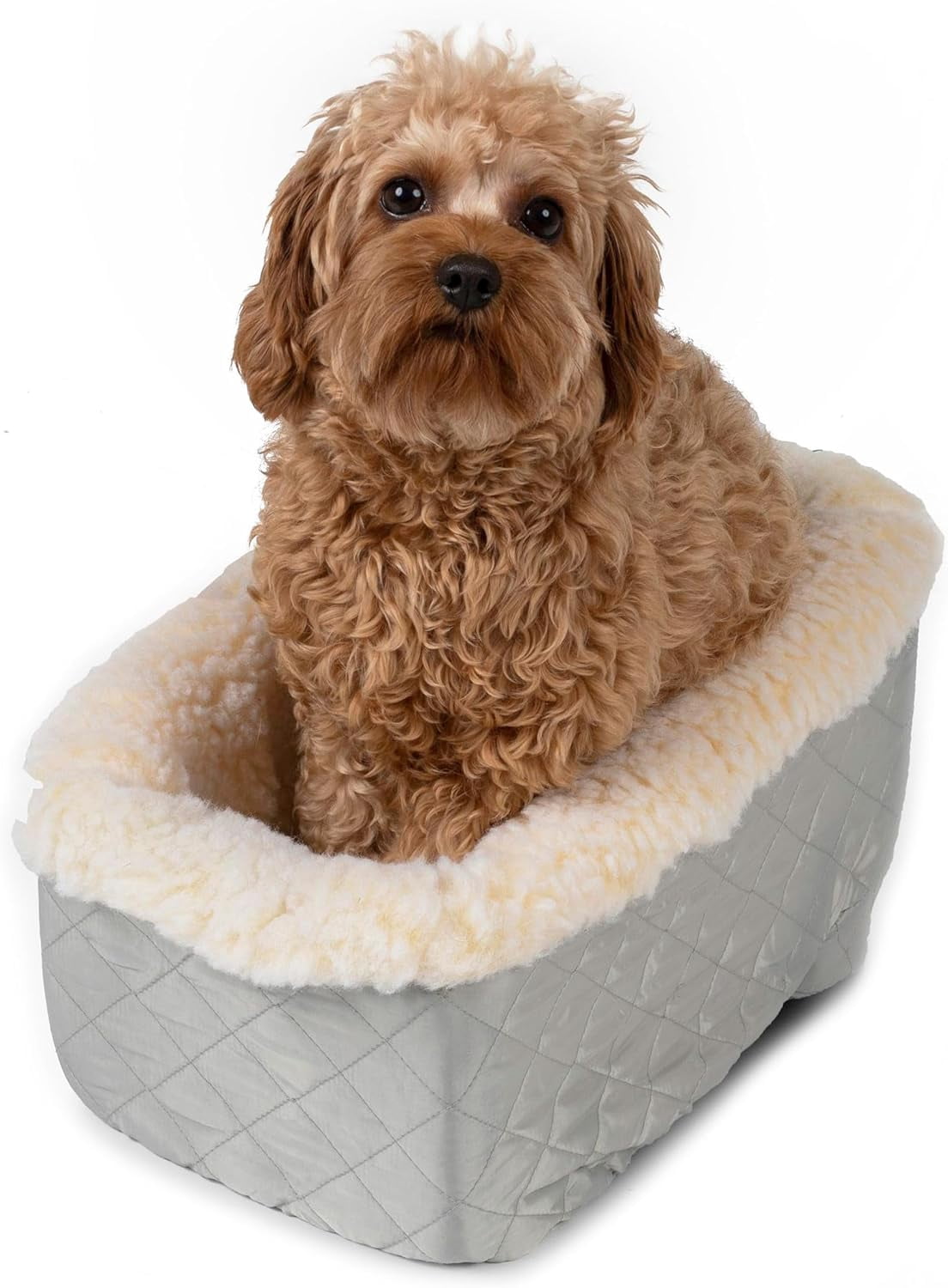 Console Pet Car Seat Cream Fur, Small, Grey - Walmart.com