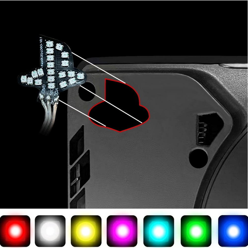 Console Plates Logo RGB LED Light for PS5 Slim Disc/Digital Edition ...