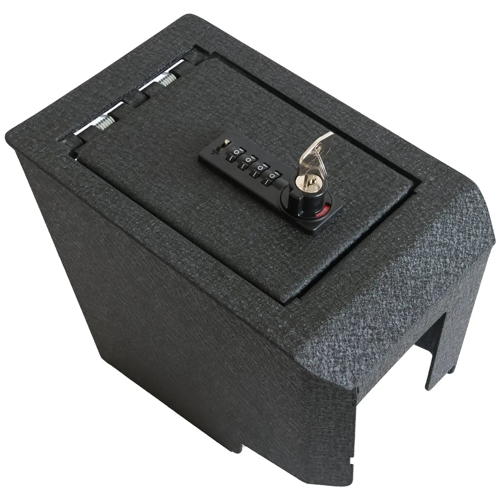 Console Safe Gun Safe for Car, WASAI In-vehicle Console Gun Vault ...