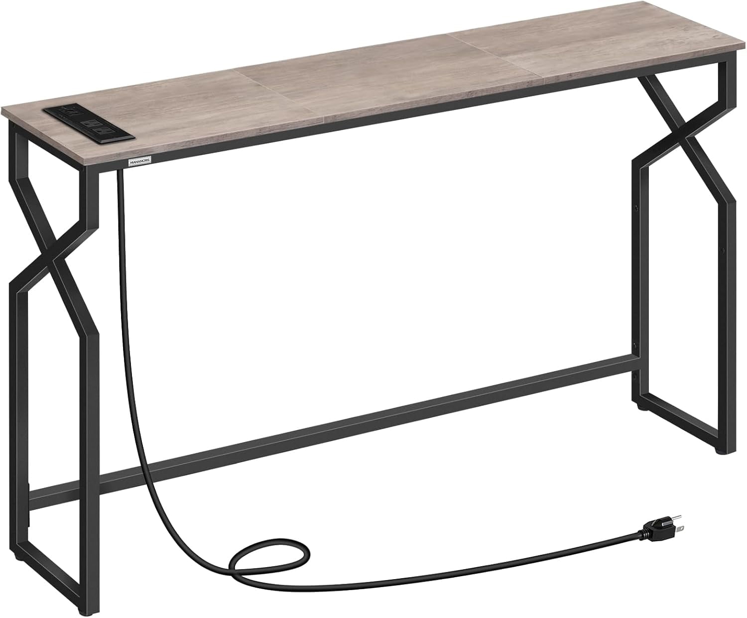 Console Sofa Table, 44.9" Entryway Table with Station, Narrow Couch ...