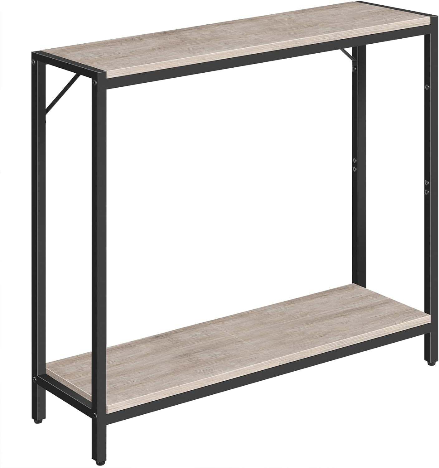 Console Table, 2-Tier Entrance Table, Behind Sofa Table, Industrial ...