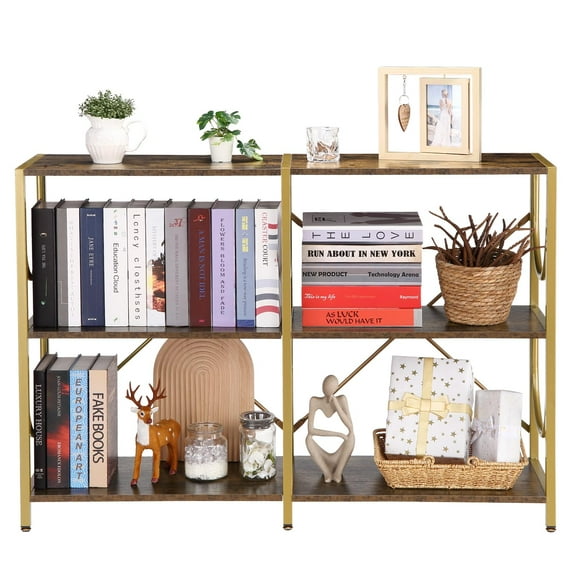 Console Table with 3 Shelves, Sofa Table, 3 Tier Entryway Table ...