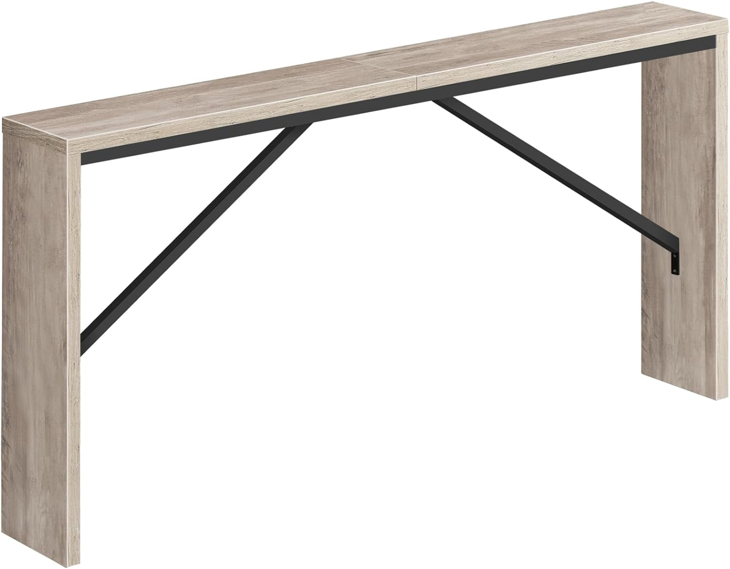 Console Table, 62.2" Long Sofa Table Behind Couch, Narrow Entryway ...