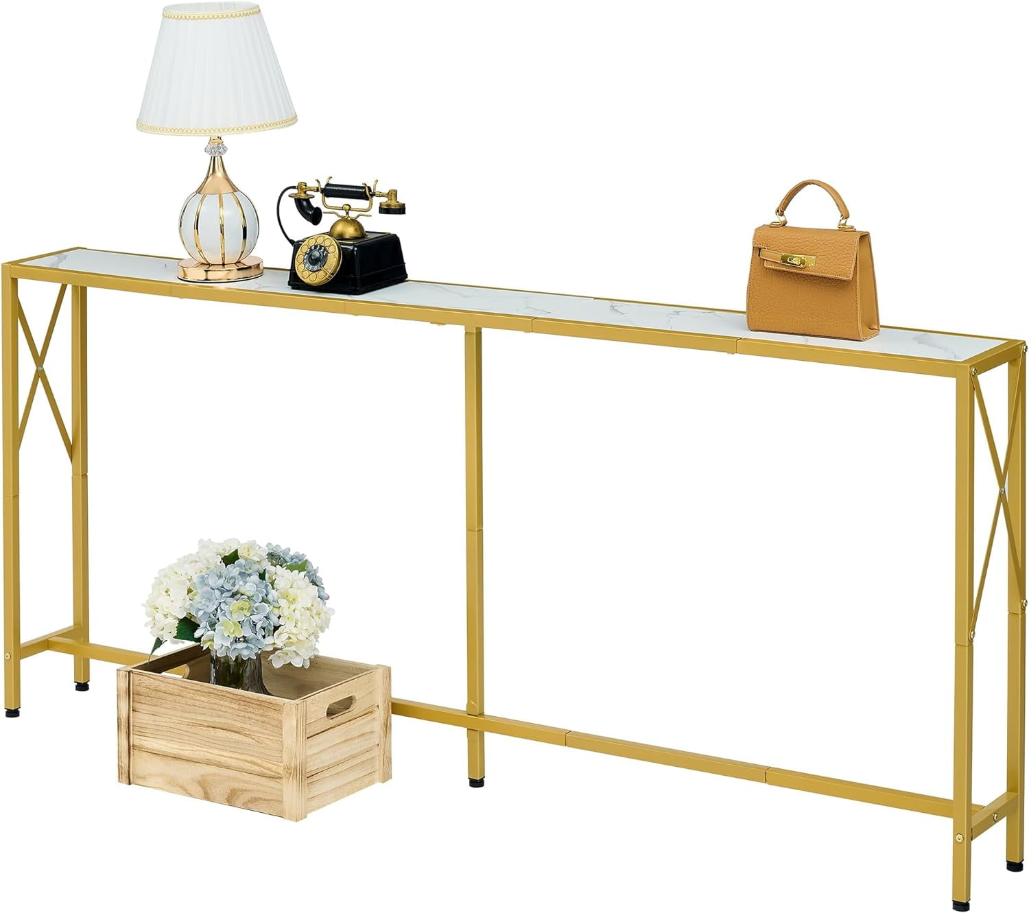 Console Table, 70" Narrow Sofa Table, Behind Couch Table, Entryway ...