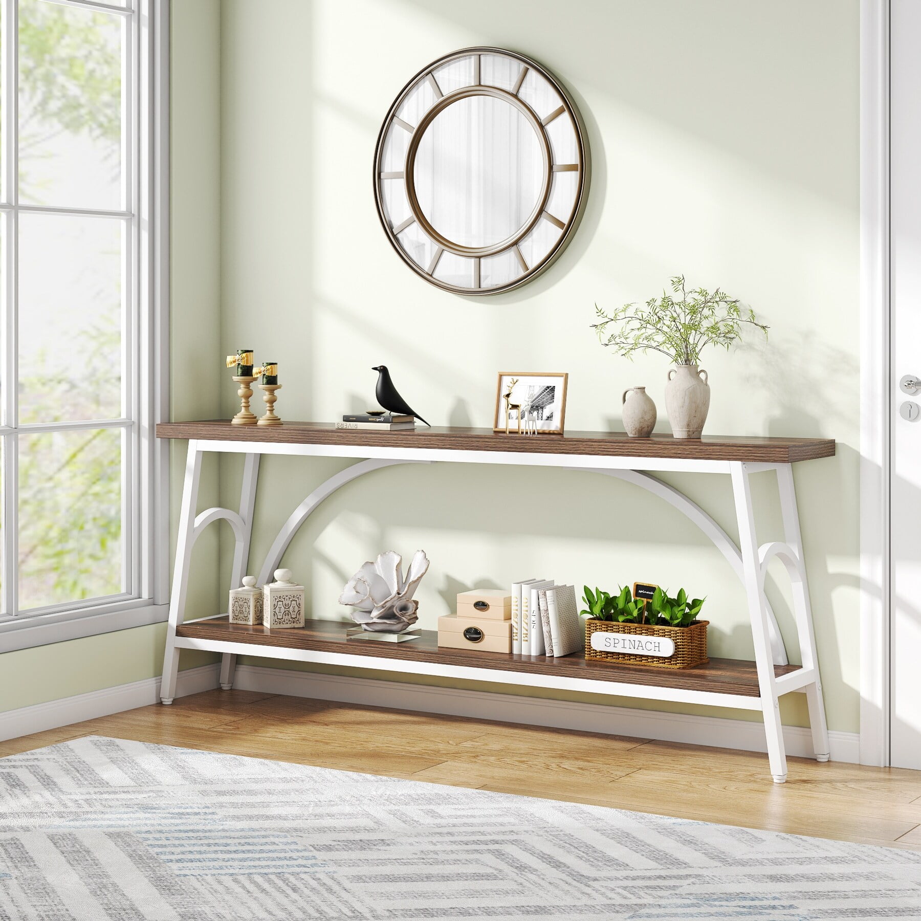 Console Table Behind Sofa Couch,Narrow Long Sofa Table,Hallway Accent ...