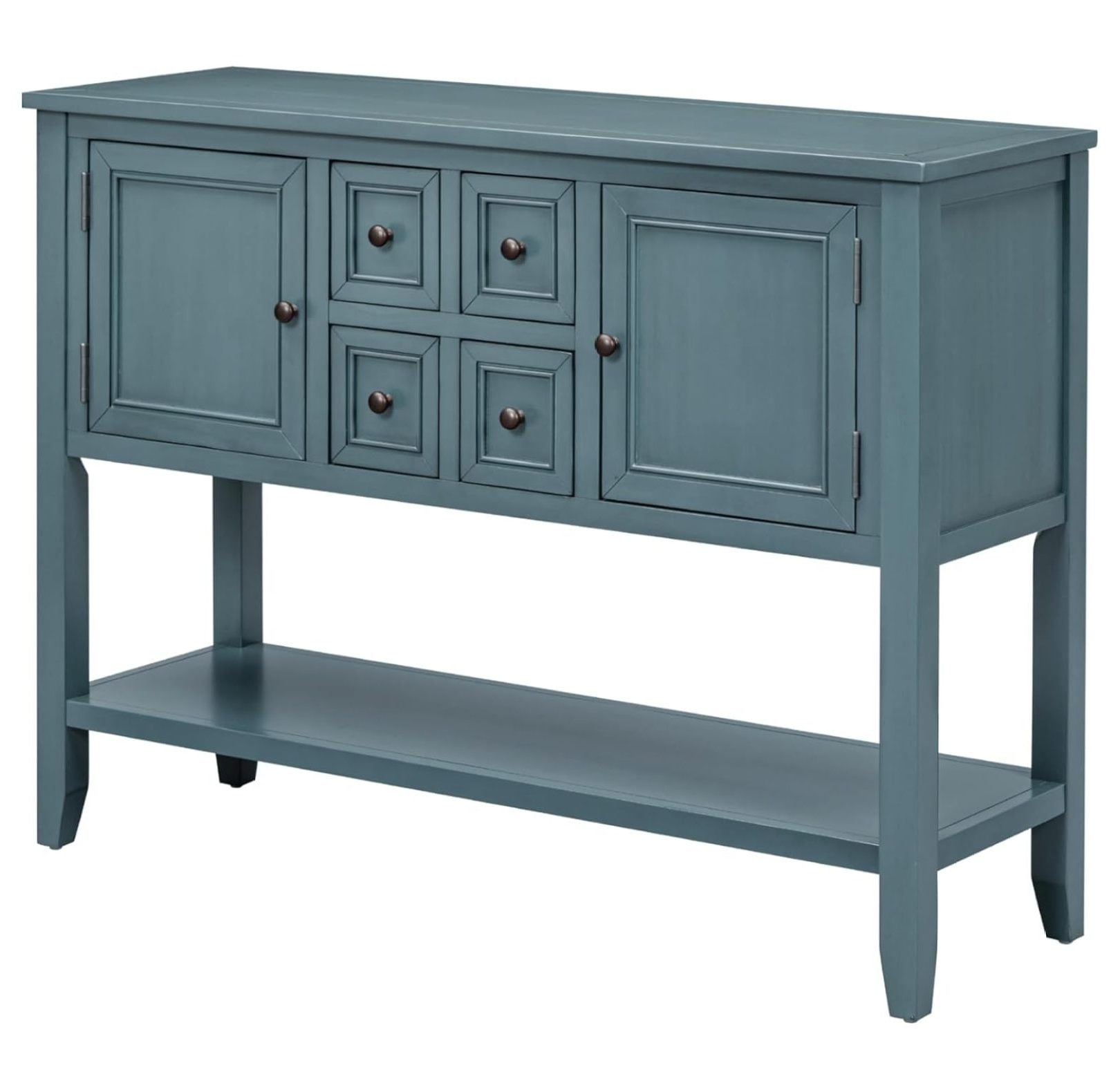 Console Table Buffet Sideboard Sofa Table with Four Storage Drawers Two ...