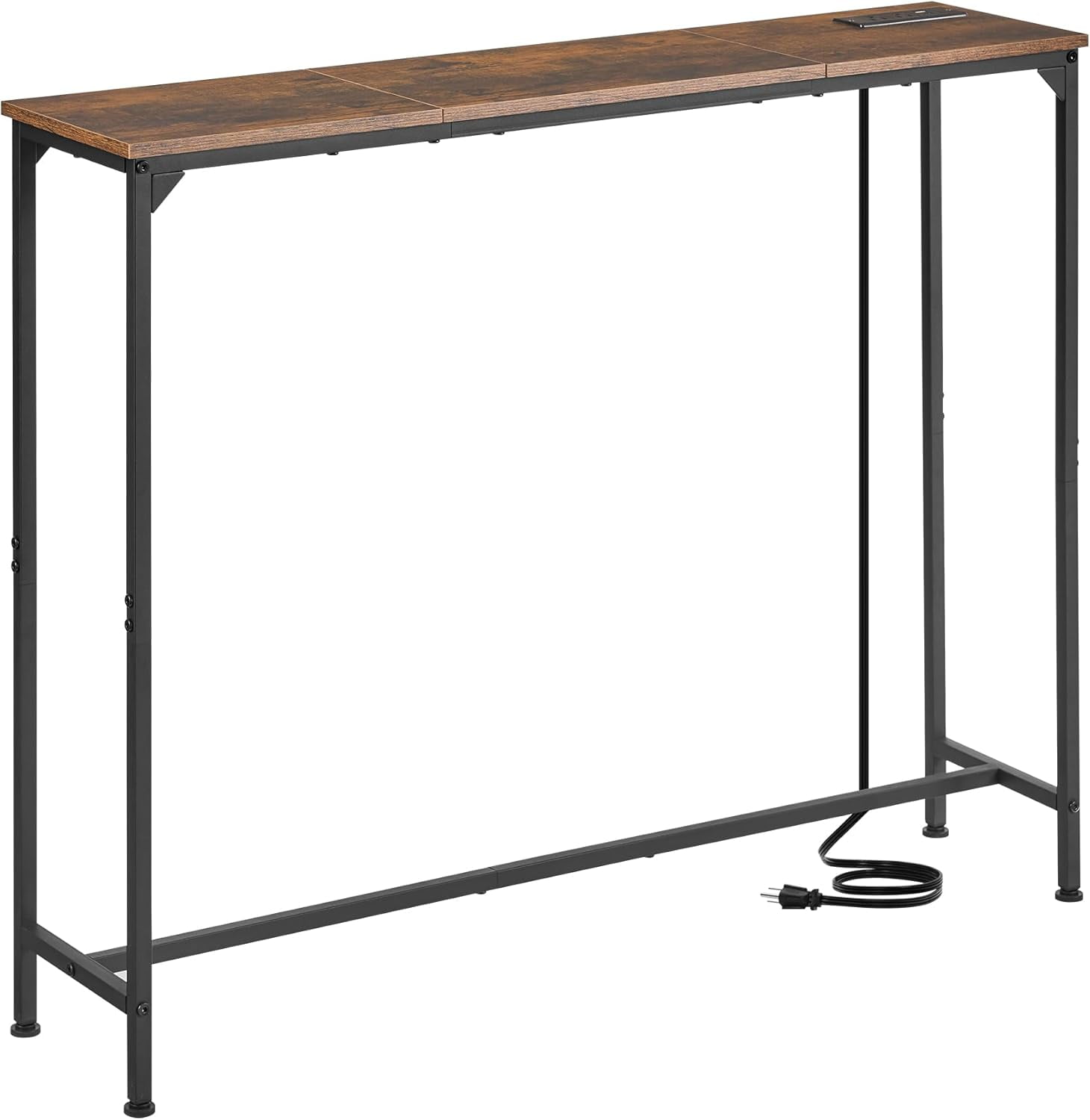 Console Table with Charging Station, Sofa Table, Narrow Entryway Table ...