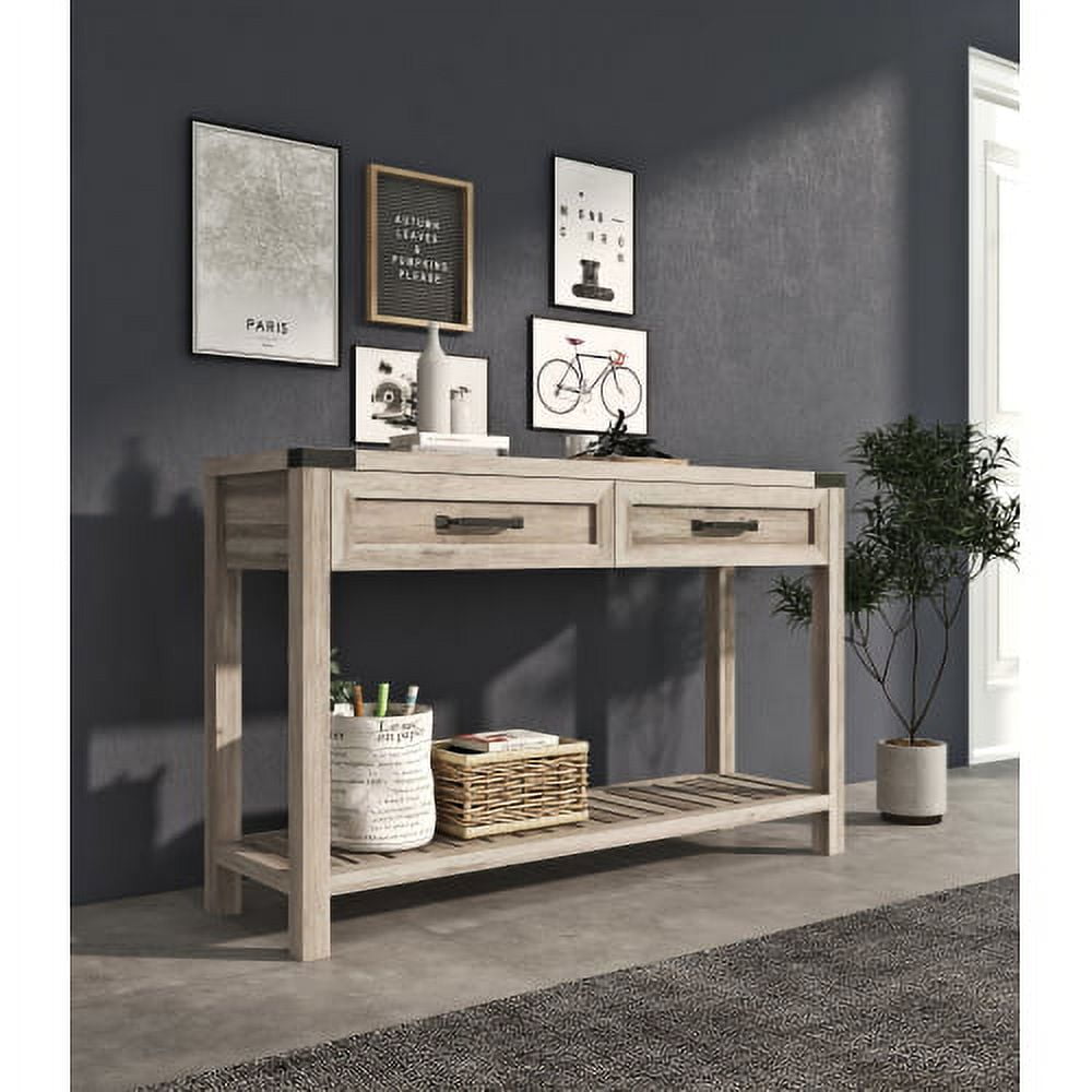 Console Table with Drawers, Vintage Hallway Foyer Table with Storage ...