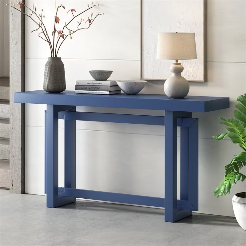 Console Table for Entryway, Contemporary Sofa Table with Industrial ...