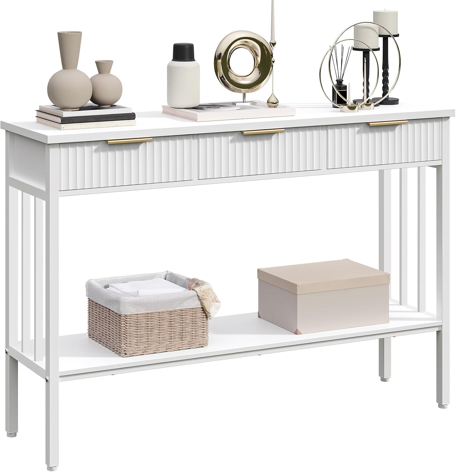 Console Table for Entryway, Entryway Table with Storage and Drawers ...